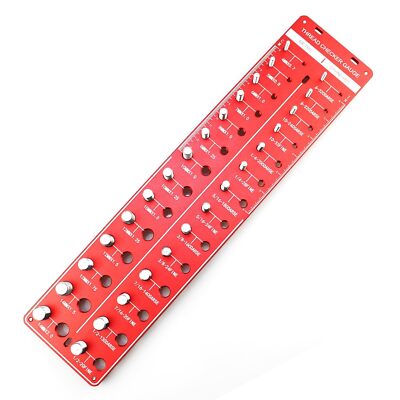 Nut and Bolt Thread Checker 28 Thread Identifier Gauge Inch Metric ...
