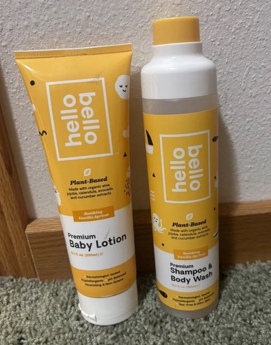 Hello Hello Plant Based Premium Baby Lotion & Shampoo And Body Wash NEW ...