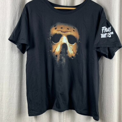 Friday The 13th Official Merchandise Jason Mask Sleeve Detail T-Shirt ...
