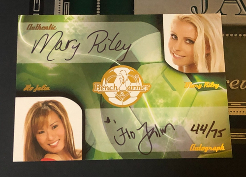2006 Benchwarmer World Cup Soccer MARY RILEY ⚽ FLO JALIN Case Topper ...