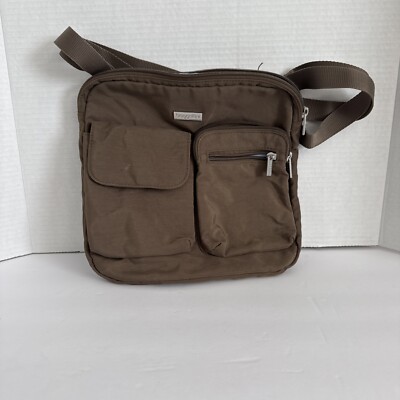 Baggallini Mocha Brown Everything Crossbody Travel Purse Bag Handbag | eBay