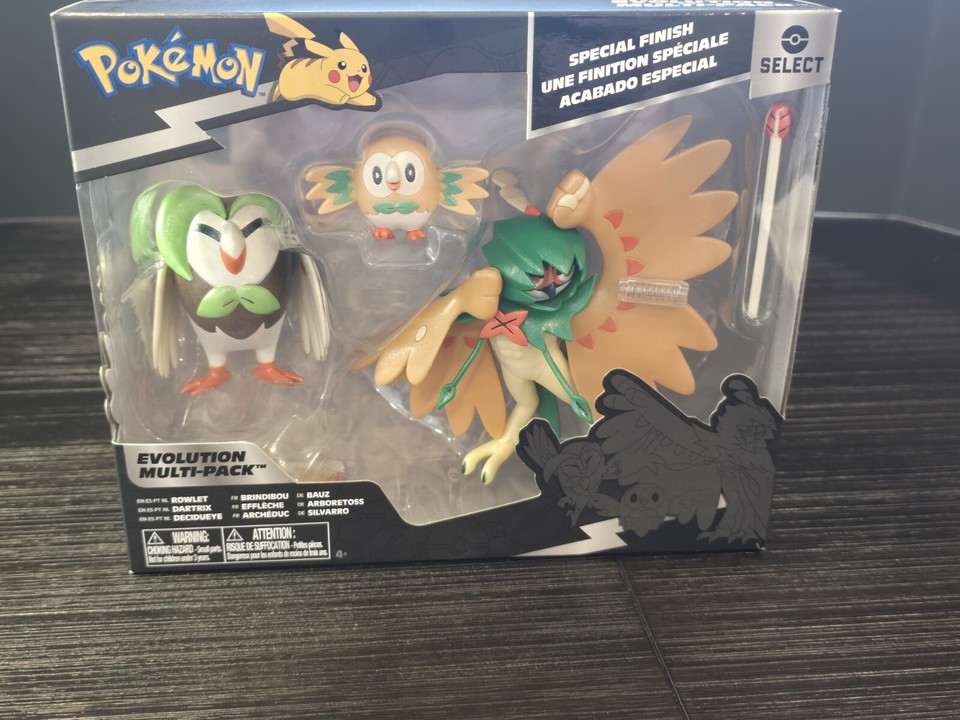 Pokémon Select Evolution Multipack Rowlet/Dartrix/Decidueye Action ...