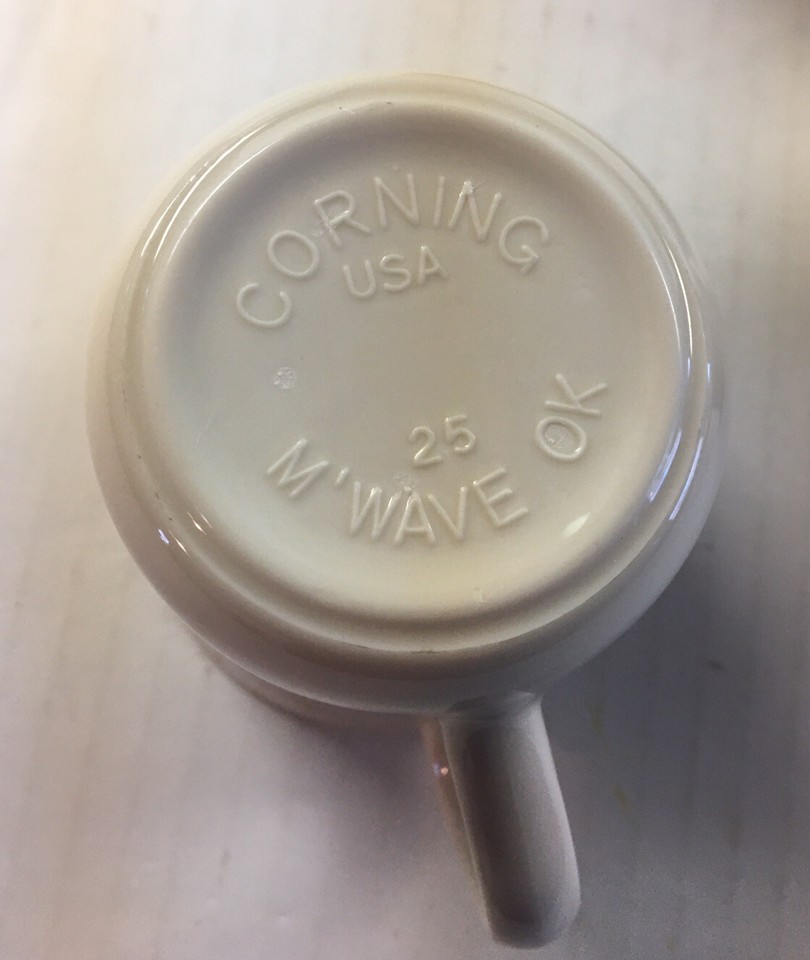 4 Vintage Corelle Corning First of Spring Coffee Tea Mug Cup M'Wave Ok ...