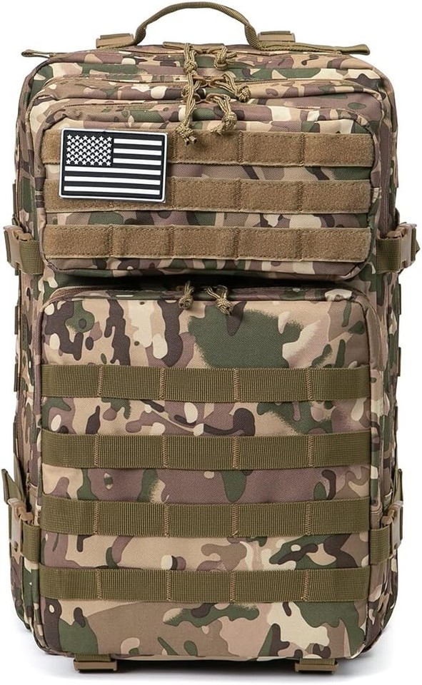 50L Large Capacity Men Army Military Tactical Backpack Molle 3 Day ...