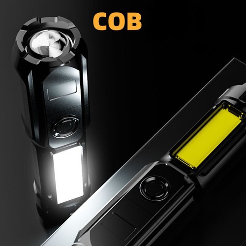 USB Rechargeable LED Flashlight 100000 Lumens Long Distance Beam Throw ...
