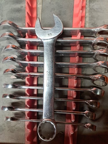 10 pc 12-Point Metric Flank Drive® Short Combination Wrench Set (10–19 ...