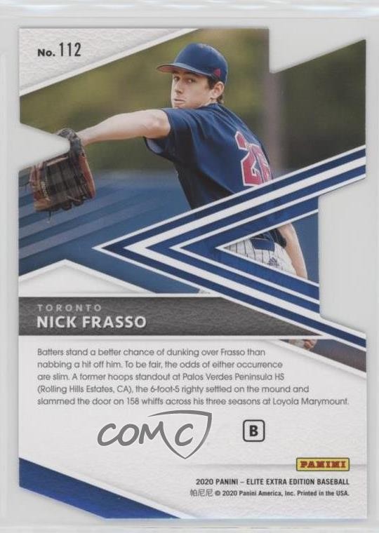 2020 Panini Elite Extra Edition Prime Numbers B Die-Cut /35 Nick Frasso ...