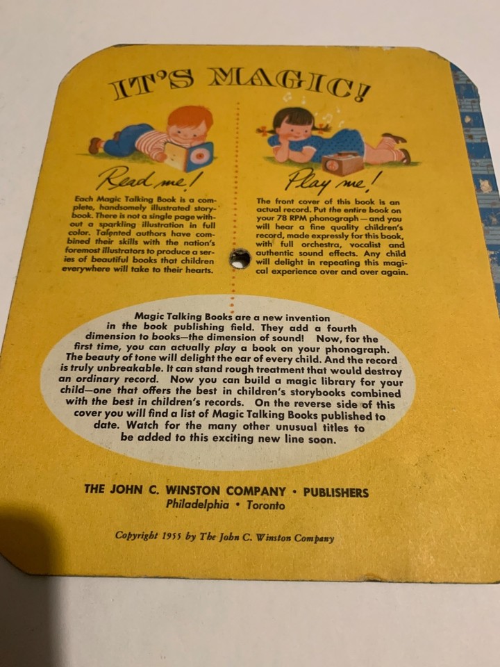 Retro Noah’s Ark Magic Talking Book 1955 Play on Phonograph | eBay ...
