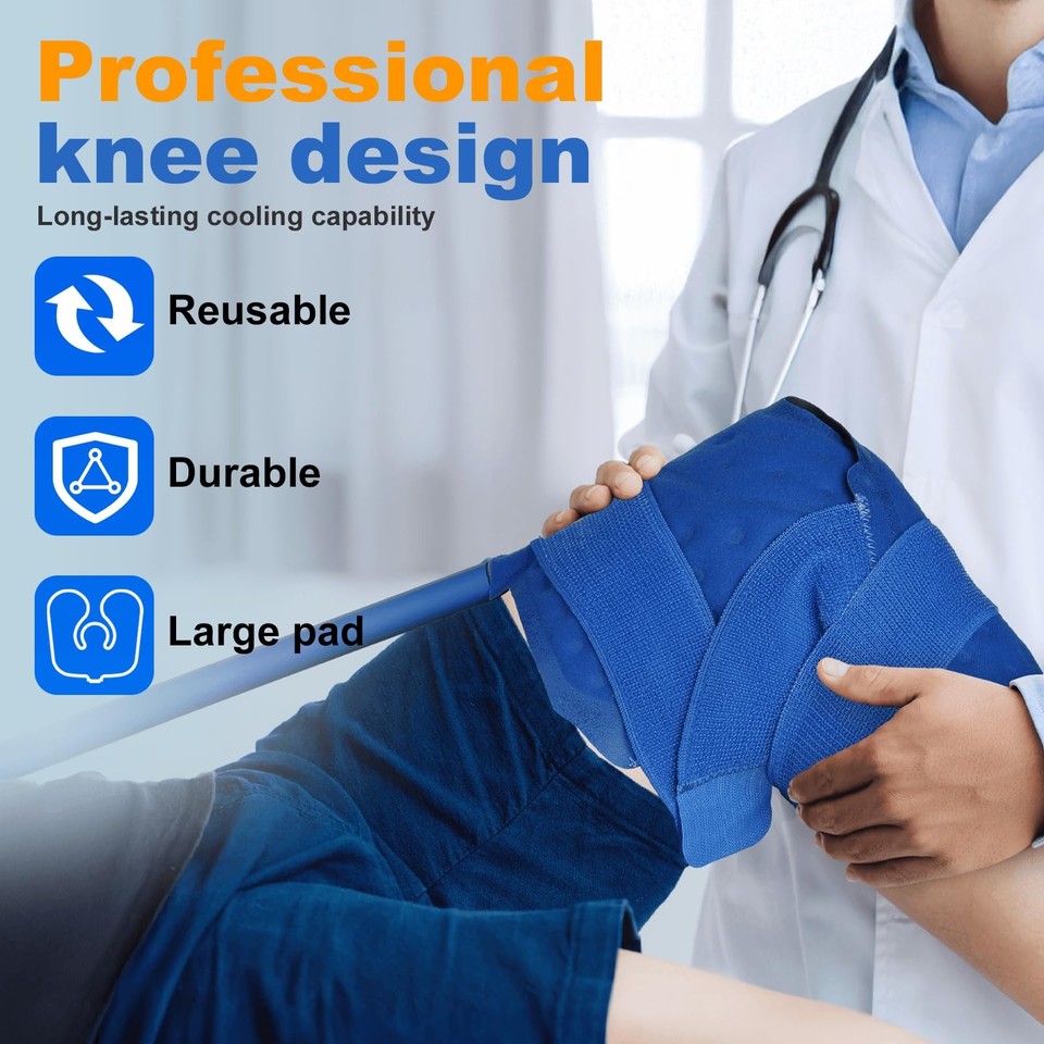 Knee Cold Therapy Ice Machine for Post-Surgery Pain Relief & Recovery ...