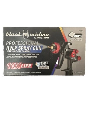 BLACK WIDOW Professional HVLP Spray Gun w/Side Fan Control #56152 ...