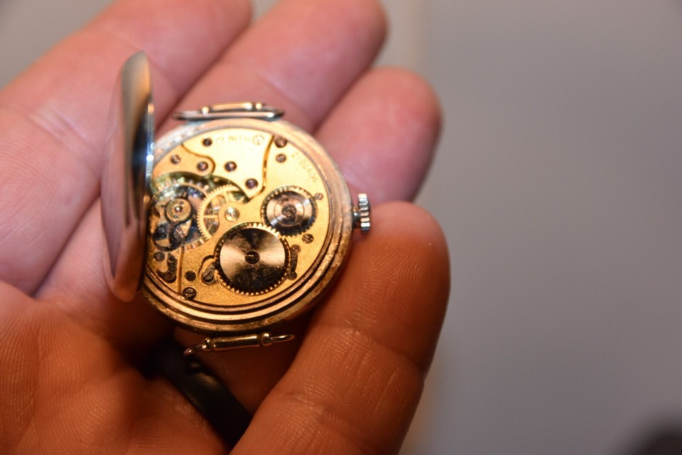 Vintage ZENITH WWI Trench Watch 1917 Military SERVICED RESTORED ...