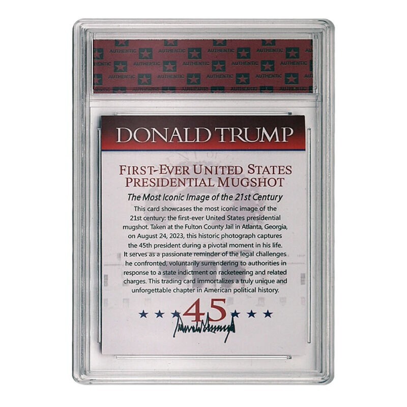 Donald Trump US President Plastic Card with Case Collection Card Fans ...