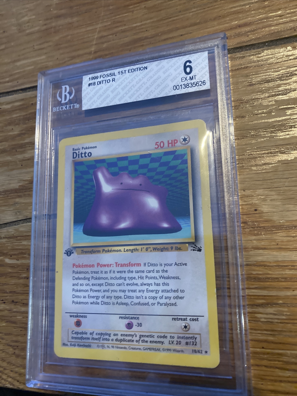 Pokémon TCG Ditto Fossil 18 Regular 1st Edition Rare for sale online | eBay
