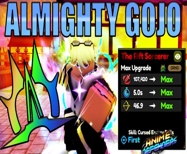 Anime Defenders Roblox - Evo Secret Gojo ALMIGHTY (Fast Delivery and ...