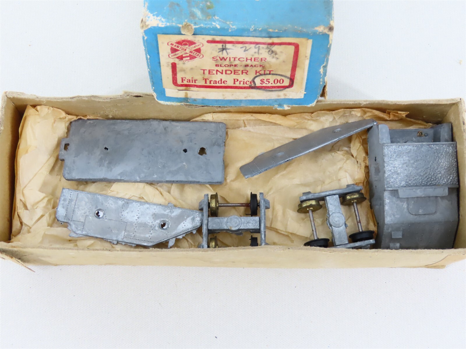 HO Scale Mantua Metal Kit Undecorated Slope-Back Steam Tender for ...