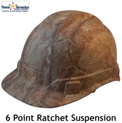 Pyramex Ridgeline Cap Style Hard Hat with 6pt Suspension - Camo Pattern ...