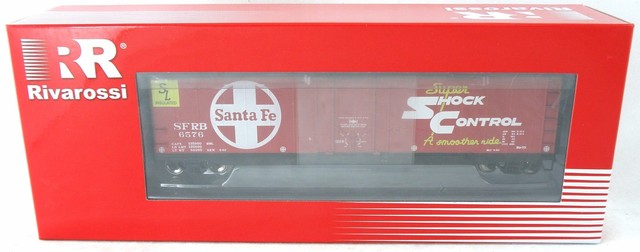 HO Scale 50' Plug Door Boxcar - Santa Fe (SFRB) #6576 - Rivarossi # ...