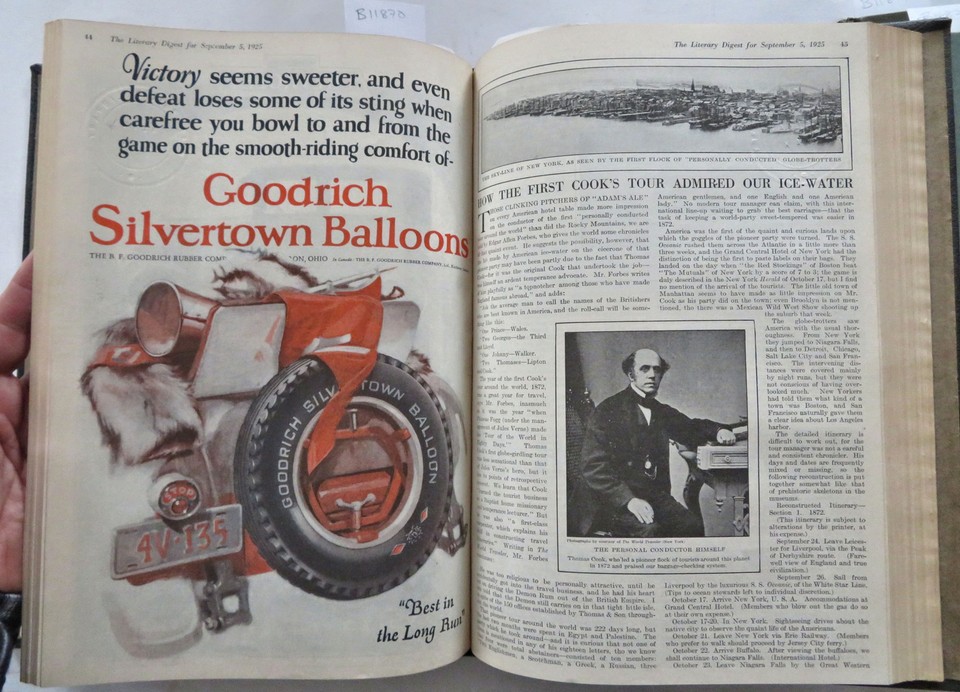 Literary Digest American News Magazine 1925 bound periodical pictorial ...