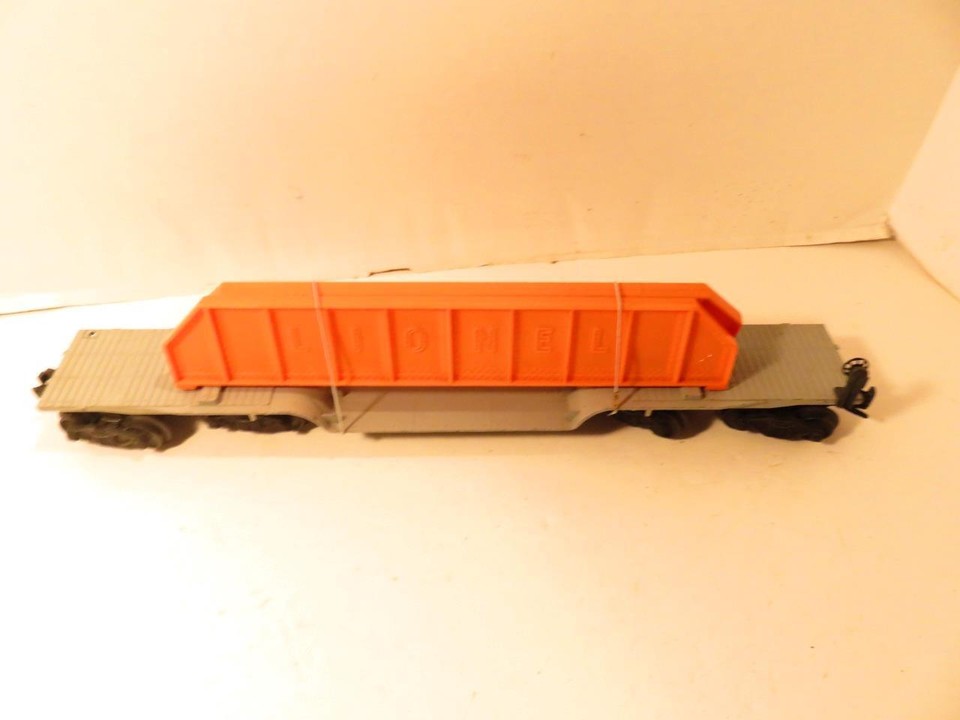 LIONEL POST-WAR 6418 DIECAST DOUBLE TRUCK FLAT CAR W/GIRDERS - 0/027 ...