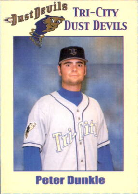 2002 Tri-City Dust Devils Team Issue #14 Peter Dunkle Alamo California ...