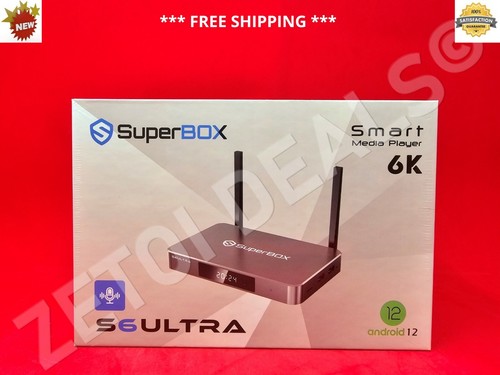 BRAND NEW Superbox S6 ULTRA LATEST 128GB WI-FI6 Streaming 6K Media ...