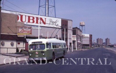 ORIGINAL 1980 SEPTA PTC TROLLEY BUS SLIDE #256 E.R.A. FAN TRIP ...