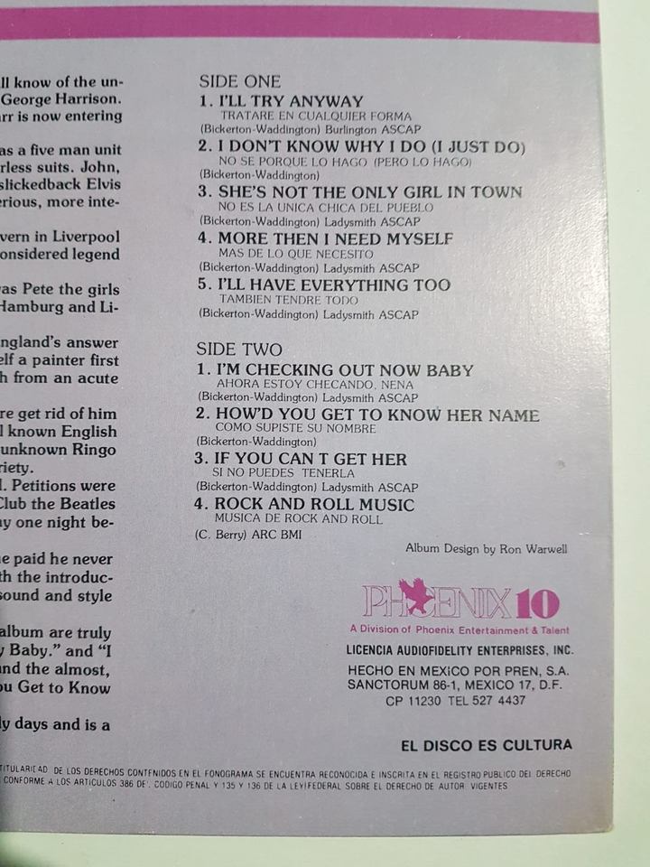 Pete Best Band Beatles first drummer LP Vinyl Mexico Press scarce NM | eBay