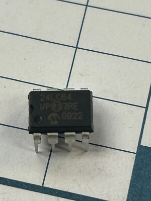 660 each 24LC64-I/P EEPROM I2C 64Kbit 8Kx8b 400kHz DIP-8 Microchip RoHS ...