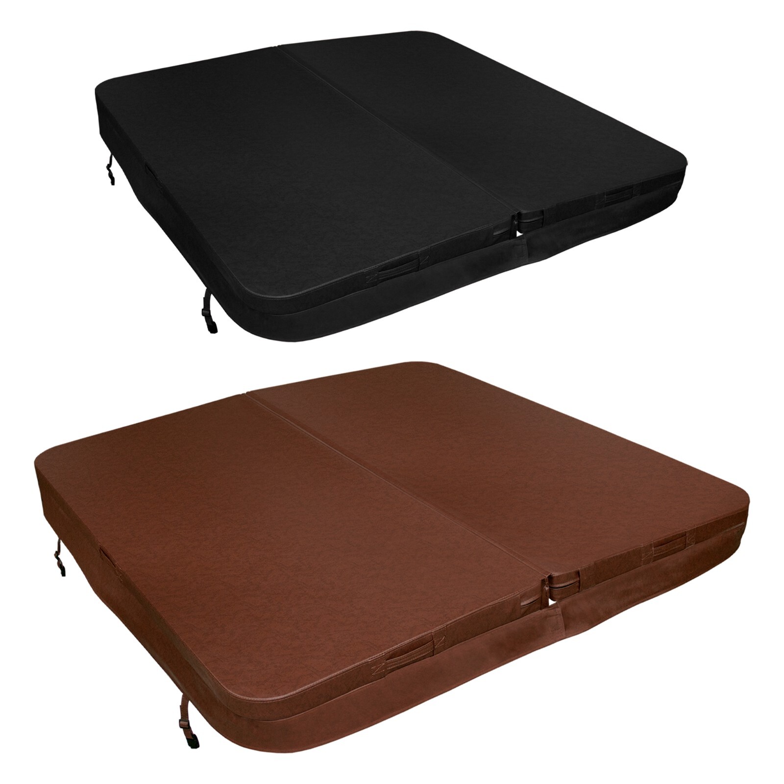 Hot Tub Cover Spa Lid Square Hard Top Weatherproof PVC Leather EPS ...