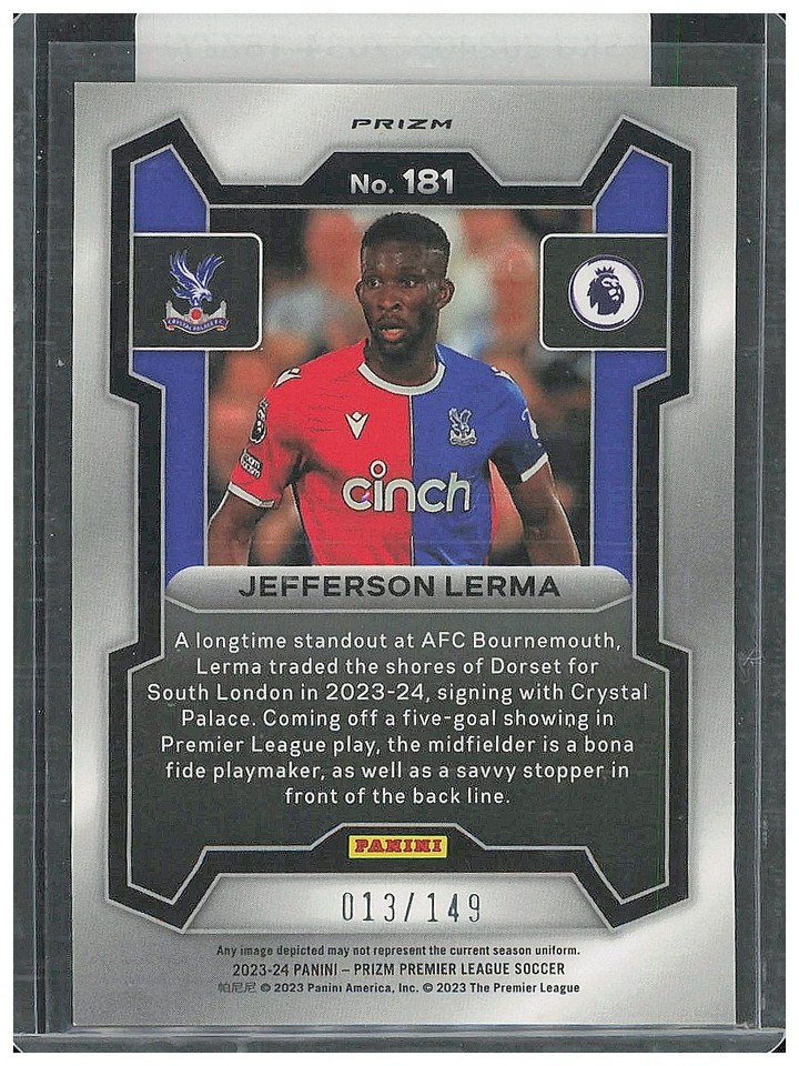 2023 Panini Prizm Jefferson Lerma /149 Base Breakaway Prizms Pink #181 ...
