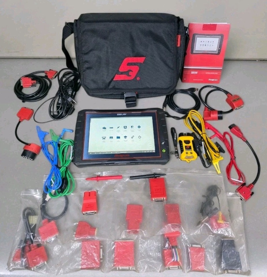 Snap On Zeus 20.4 EEMS342A Vehicle Scanner With Accessories 👍 | eBay