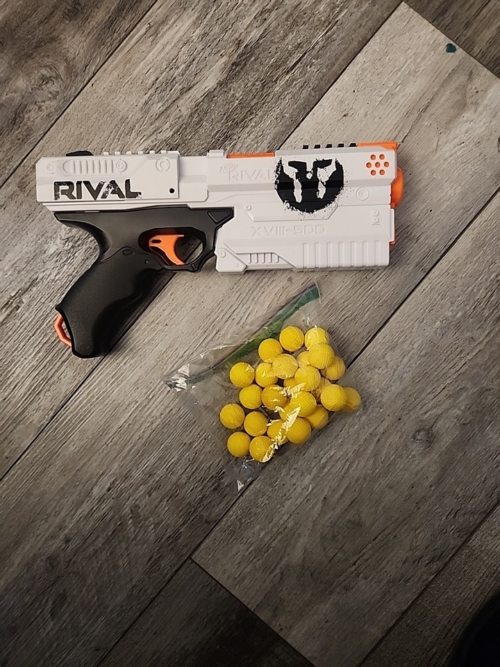 Nerf - Rival Phantom Corps Kronos XVIII-500 White Pistol Blaster ...