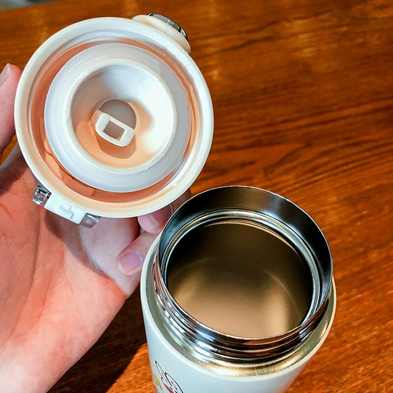 Stainless Steel Thermos. Cartoon Bunny Rabbit Animal Image Water Drink ...