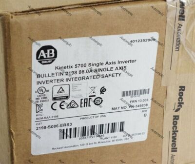 Allen Bradley 2198-S086-ERS3 SER B Kinetix 5700 Single Axis Inver ...