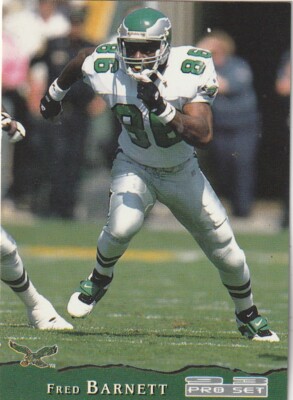 FREE SHIPPING-MINT-1993 Pro Set Fred Barnett #332 PLUS EAGLES BONUS ...