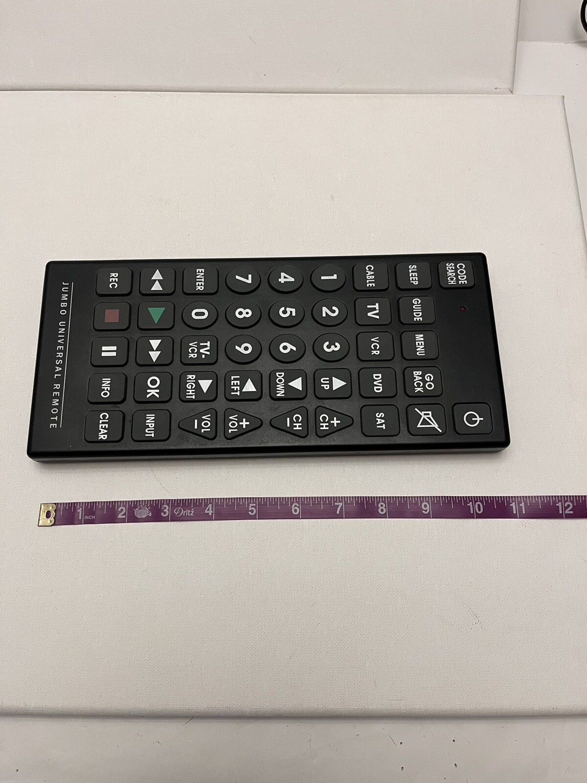 Giant Jumbo Vision Impaired Assistive Universal TV VCR Cable Remote ...