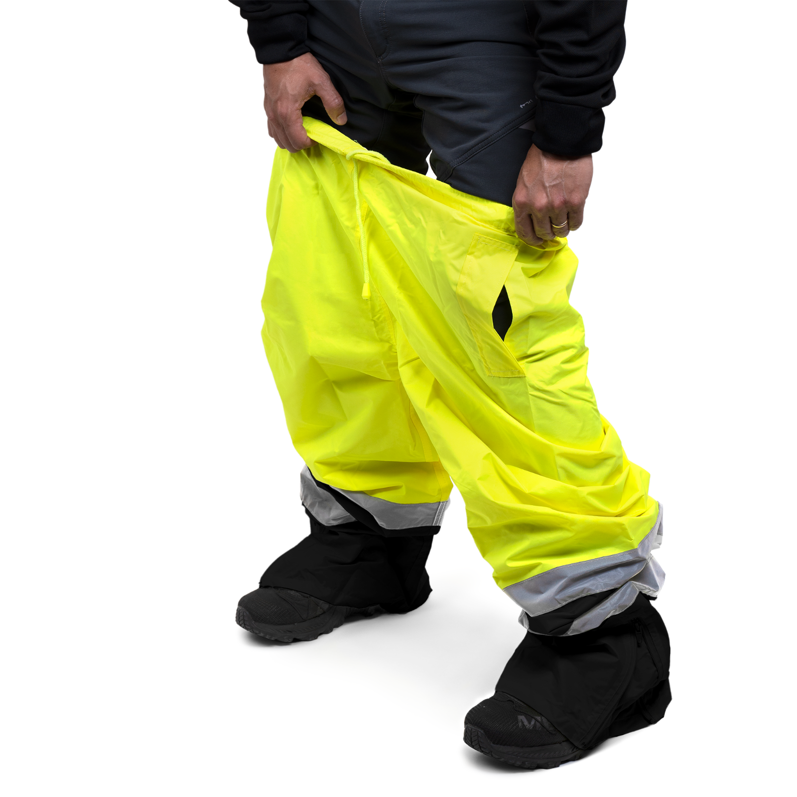 Hi Vis Rain Pants Work Waterproof two tone Reflective Visibility Safety ...