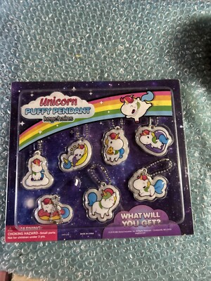 unicorn, puffy, pendant, keychain, Vending Machine display card pack ...