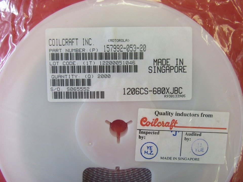 Coilcraft 1206 68nH 5% Inductor 1206CS-680XJBC, Qty.100 | eBay