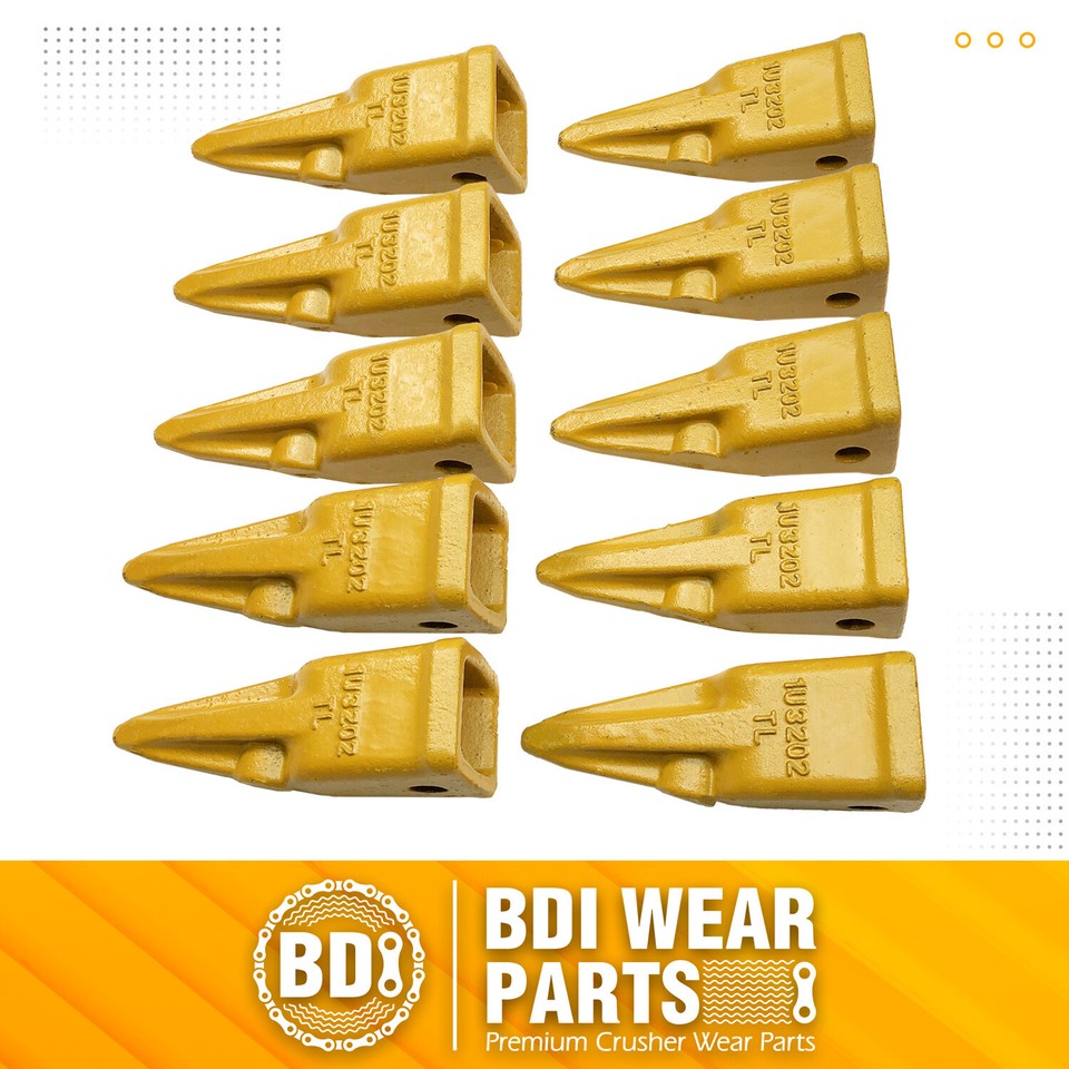 1U3202TL Bucket Teeth CAT Style with Pins & Retainers for Excavator ...