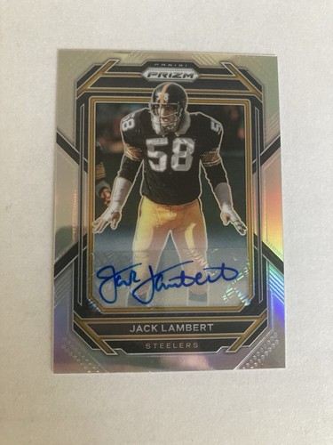 2022 Panini Prizm Jack Lambert #253 Autograph Silver Parallel Auto ...