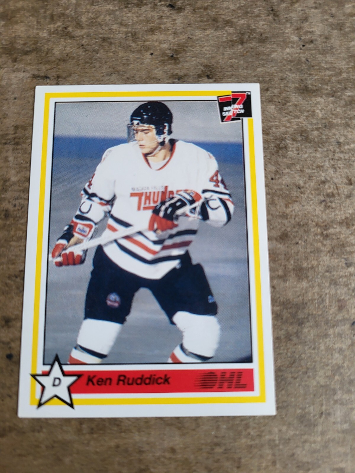 1990-1991 7 th inning sketch OHL / 18 KEN RUDDICK BELLEVILLE BULLS | eBay