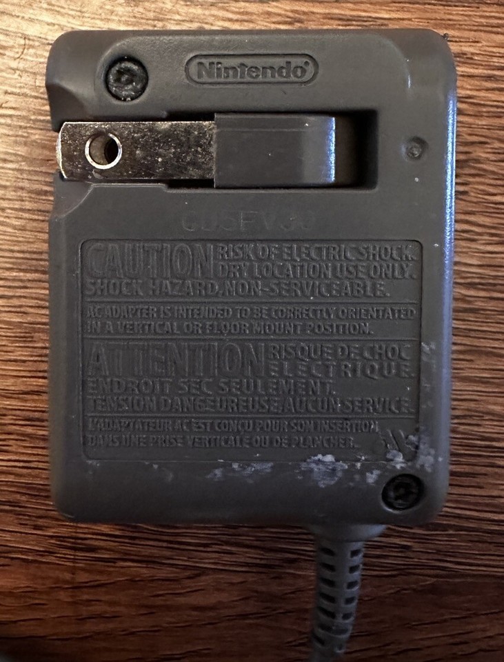 Nintendo DS Lite Charger AC Adapter OEM Grey Authentic USG-003 Tested ...