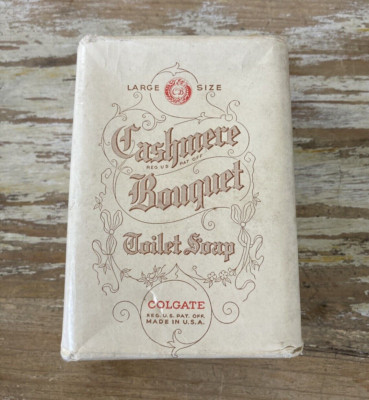 Vintage bar soap Colgate Cashmere Bouquet large size wrapped NOS NIP ...