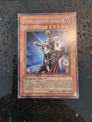 Yu-Gi-Oh! Total Defense Shogun Limited Edition Secret Rare CT1-EN001 ...