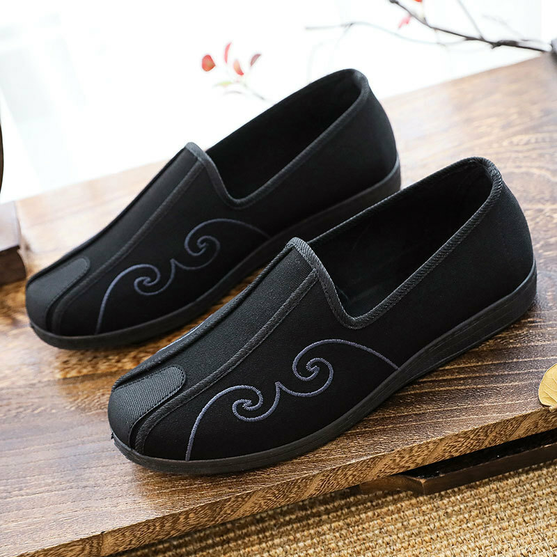 Spring Men Casual Tang Suit Hanfu Embroidered Shoes Chinese Style Retro ...