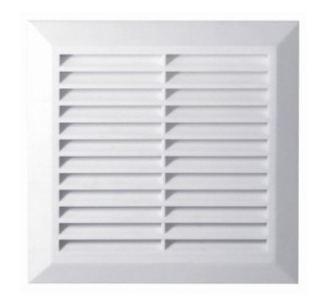White Air Vent Grille 200mm x 200mm / 8" x 8" Plastic Duct Ventilation ...
