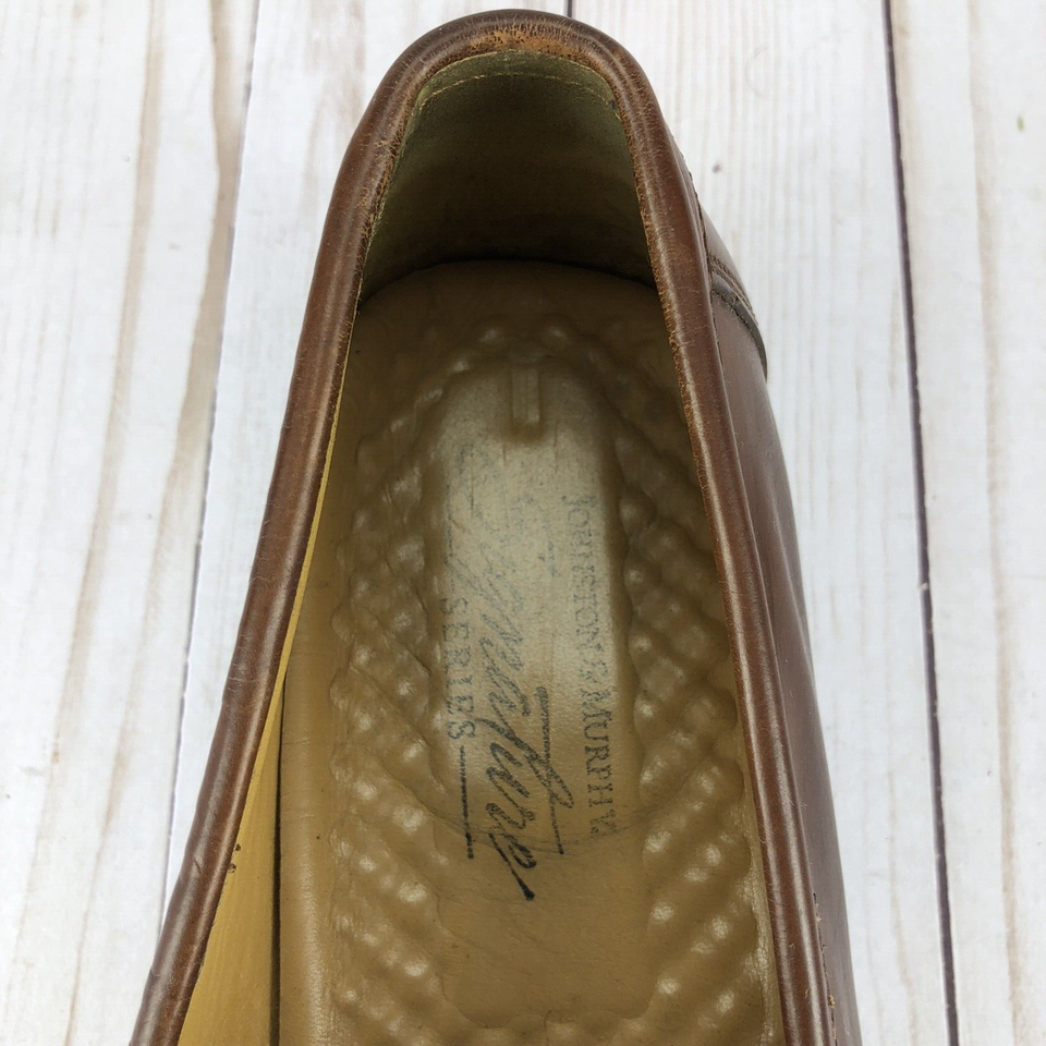 Johnston & Murphy Signature Series Loafers Tassel Shoes Brown Mens Size ...