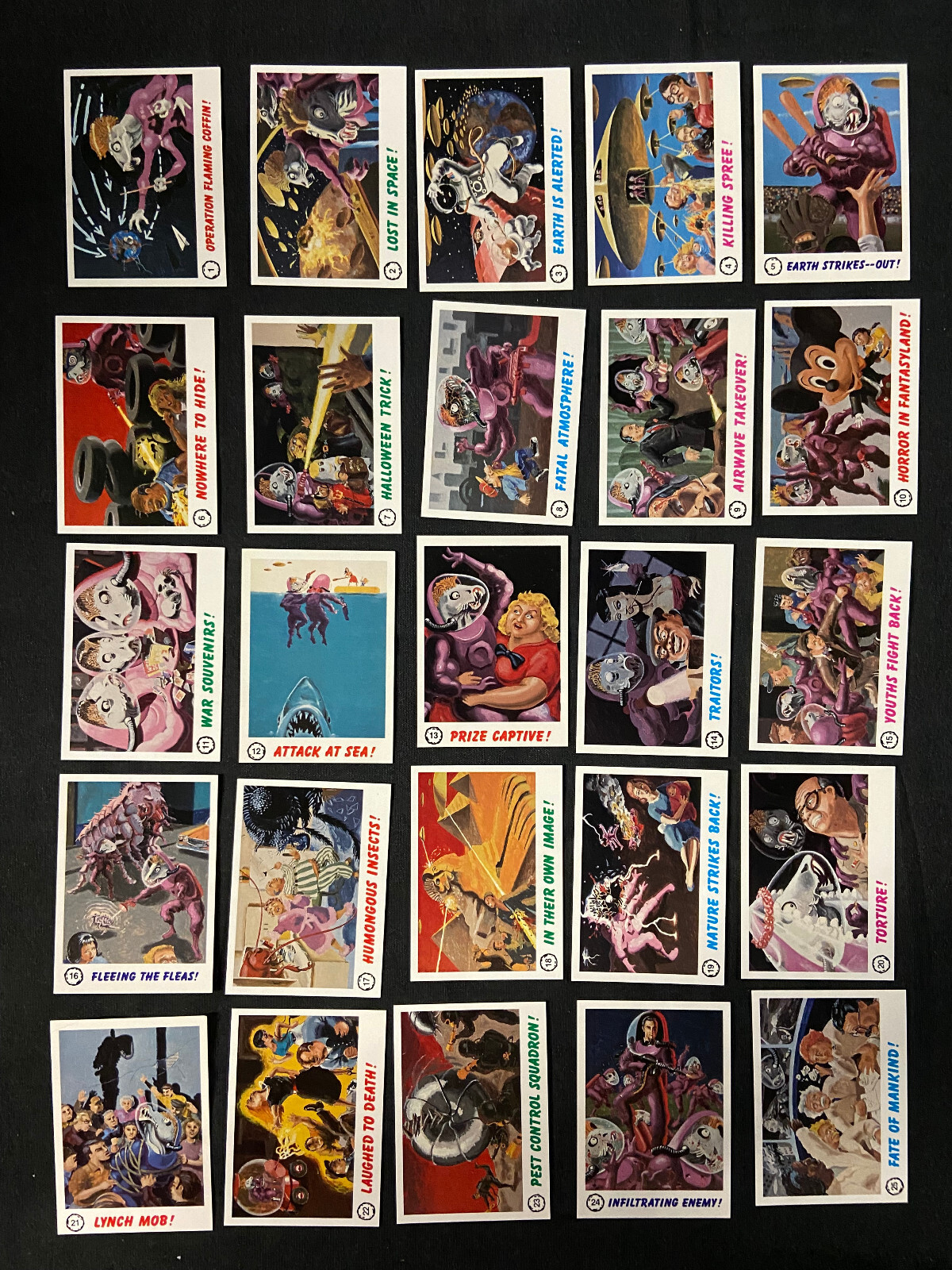 URANUS ATTACKS CARD SET 1986 MARS ATTACKS PARODY | eBay