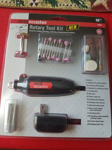 Drill Master 80pc Rotary Tool Kit -1/8" Round | eBay